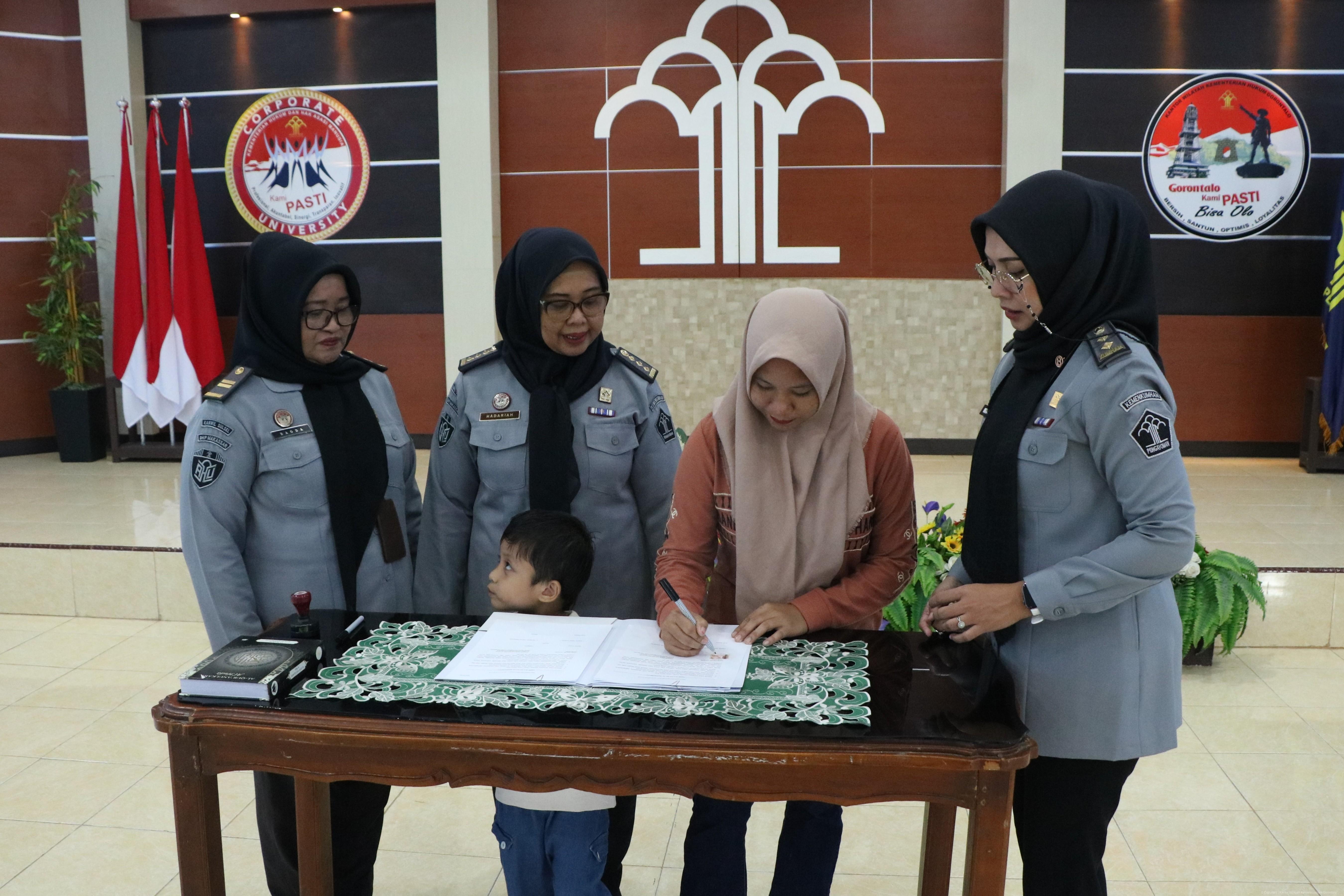 BHP Makassar Laksanakan Penyumpahan Wali Anak di Bawah Umur di Kanwil Kementerian Hukum Gorontalo